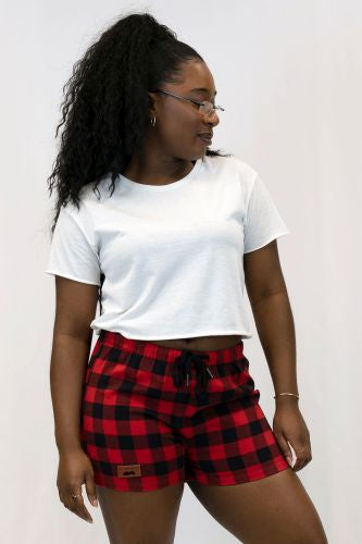 TIMBERLEA Women's Flannel Lounge Short – Level ONE Industries Inc